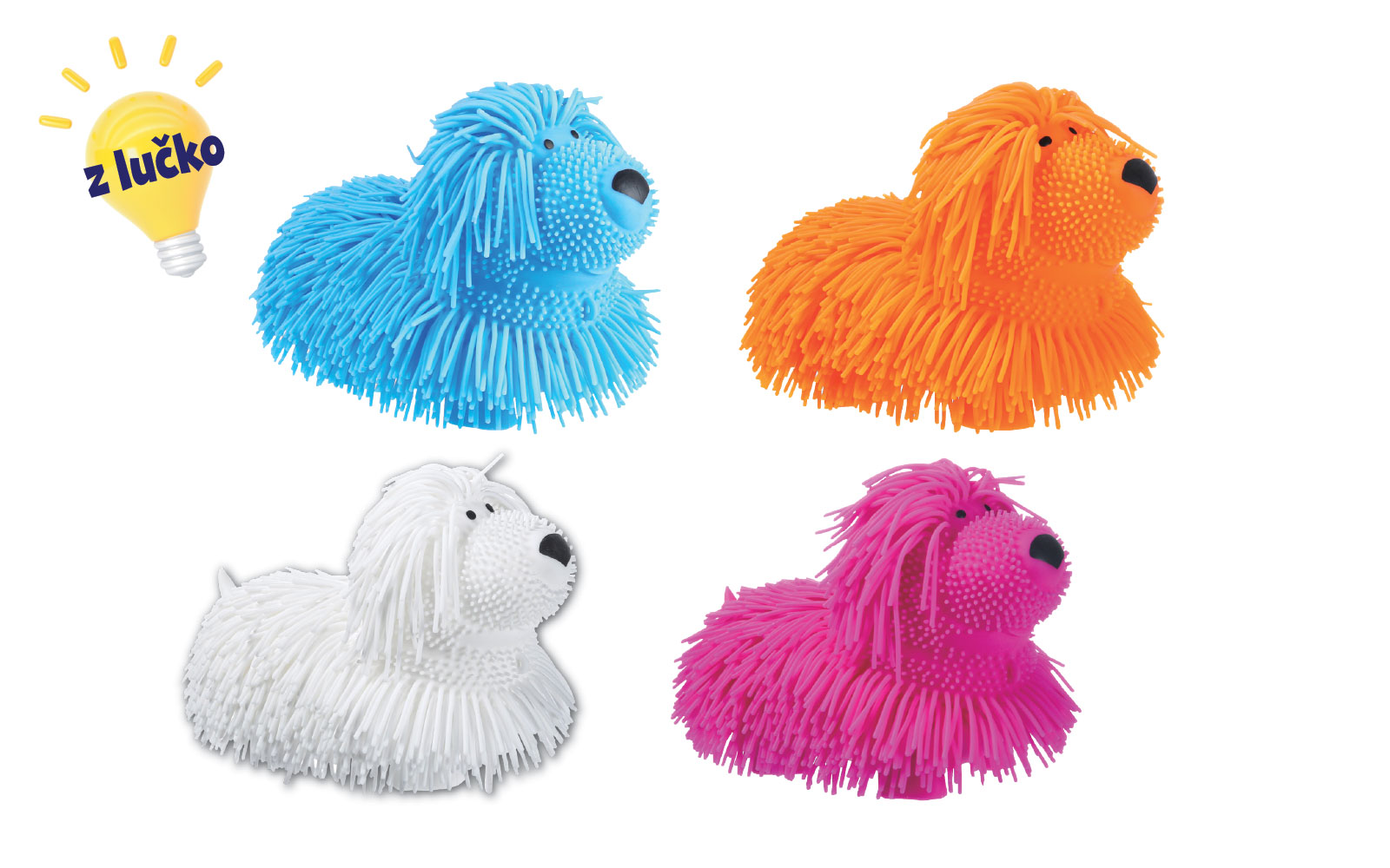 Kužek Squizi z lučko, Unikatoy | UNIKATOY Giocattoli